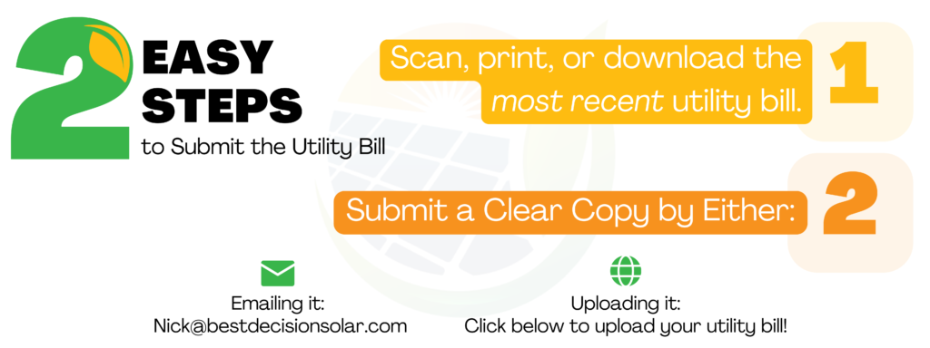 Upload Your Utility Bill - Best Decision Solar